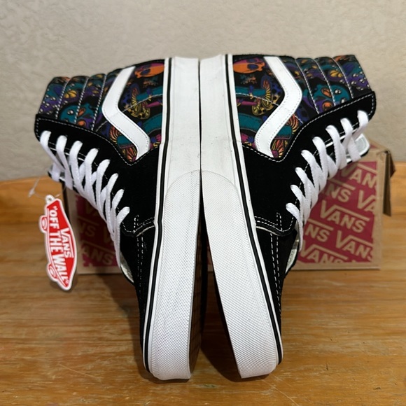 Vans | Shoes | Vans Sk8 Hi Trippy Drip Black Multiple Mens Size 95 ...